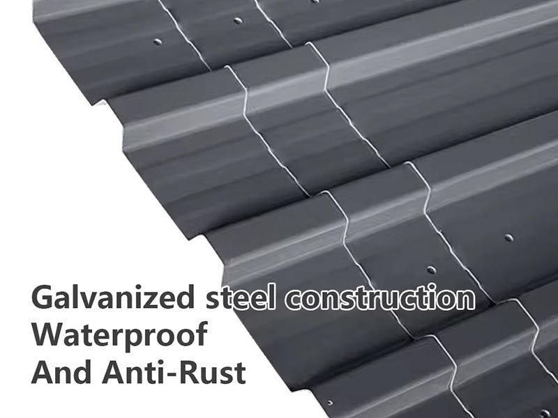 RELYARD 4X7 METAL OUTDOOR STORAGE GARDEN SHED (1700 Series) 5'-7" DOOR