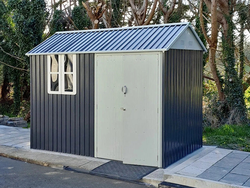 RELYARD 6x10 METAL COTTAGE GARDEN SHED WITH WINDOW (1700 Series) 5'-9"