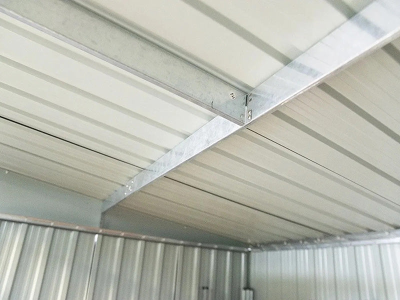 RELYARD 6x8 METAL OUTDOOR STORAGE GARDEN SHED WITH SKYLIGHT (1700 Seri