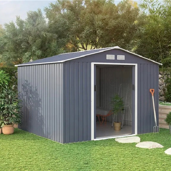 RELYARD 6X8 METAL OUTDOOR STORAGE GARDEN SHED