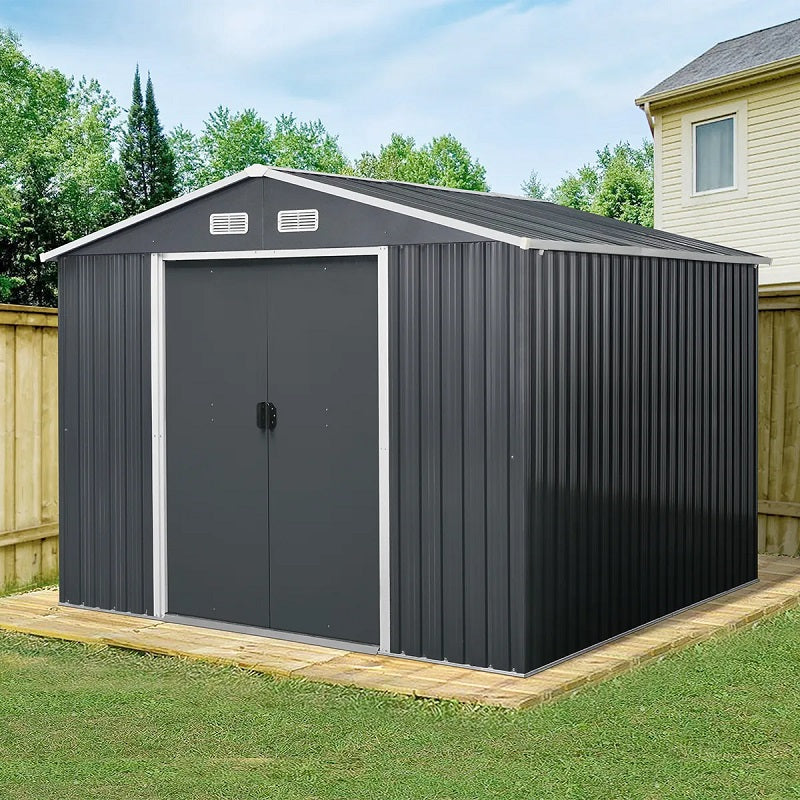 RELYARD 6X8 METAL OUTDOOR STORAGE GARDEN SHED