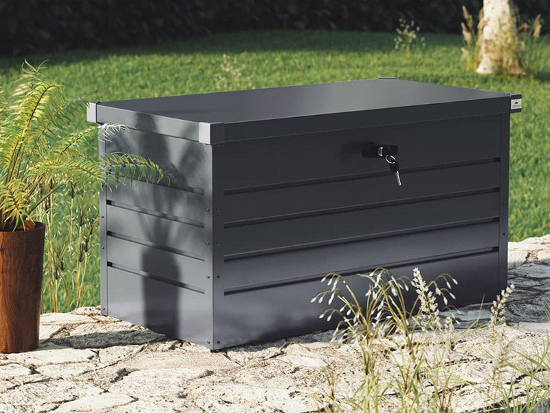 RELYARD 2x5 600L 132GAL METAL OUTDOOR STORAGE PATIO DECK BOX