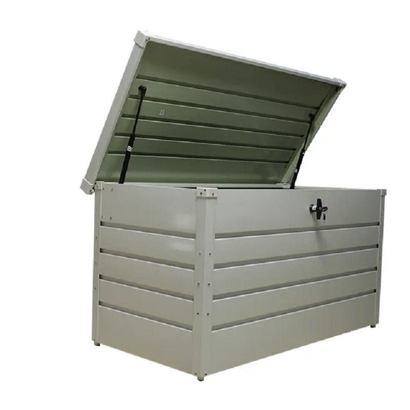 RELYARD 2x4 350L 77GAL METAL OUTDOOR STORAGE PATIO DECK BOX